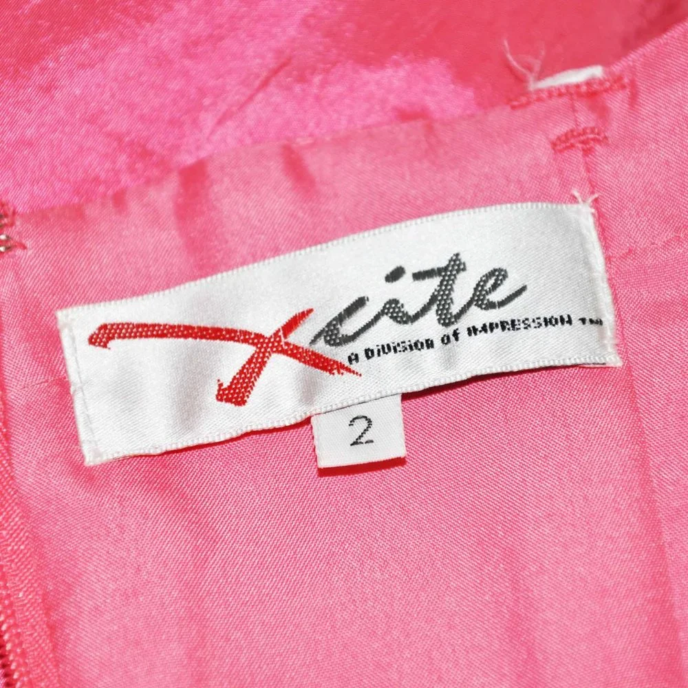 Xcite | Dresses | Xcite Coral Beaded Strapless Princess Ball Gown Prom ...
